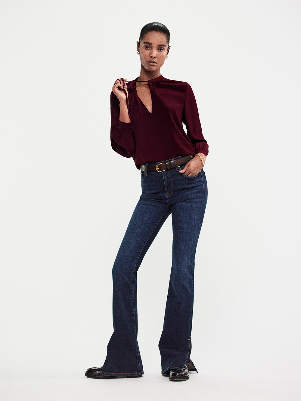 LE MINI BOOT OUTSEAM SLIT MOONFLOWER – FRAME