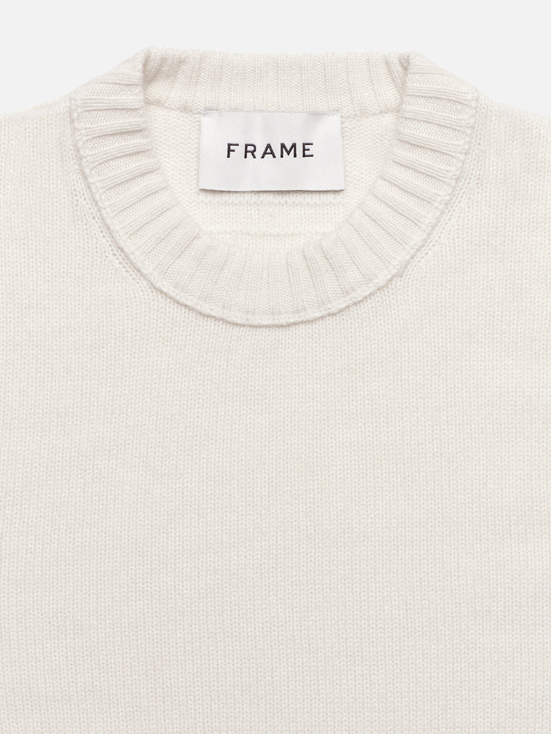 CASHMERE CREWNECK SWEATER CREAM
