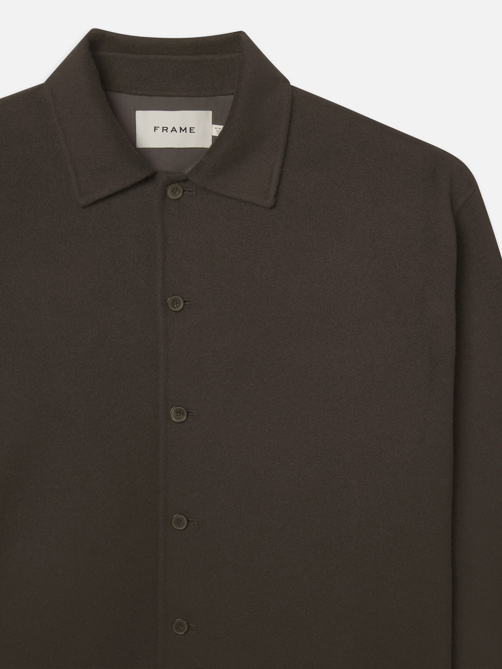 DOUBLE FACE SHIRT JACKET MOCHA – FRAME