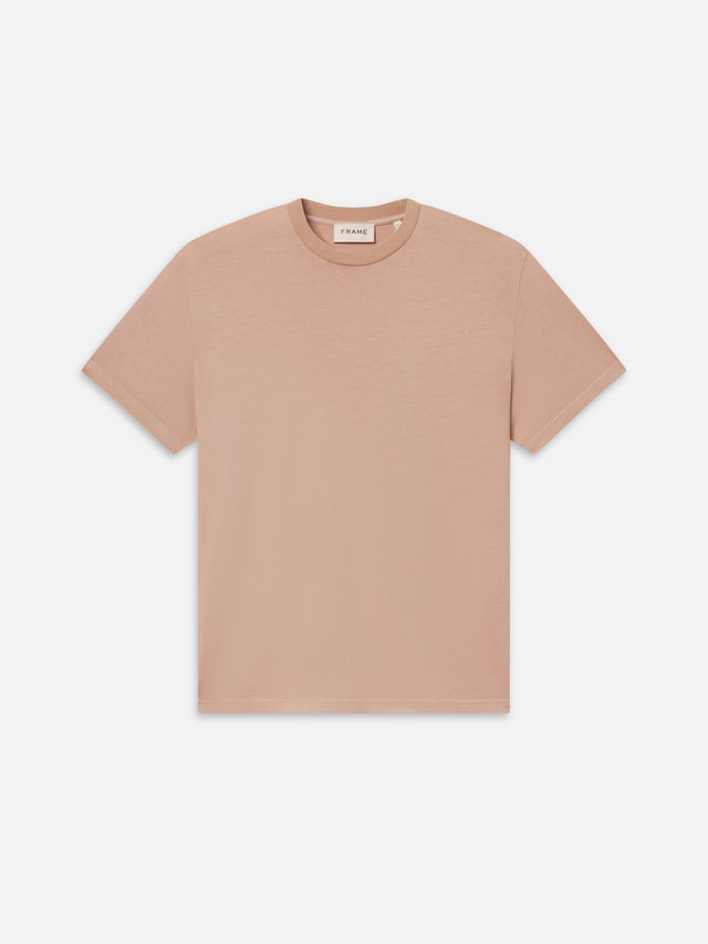 S/S LIGHT COTTON TEE PALE PEACH