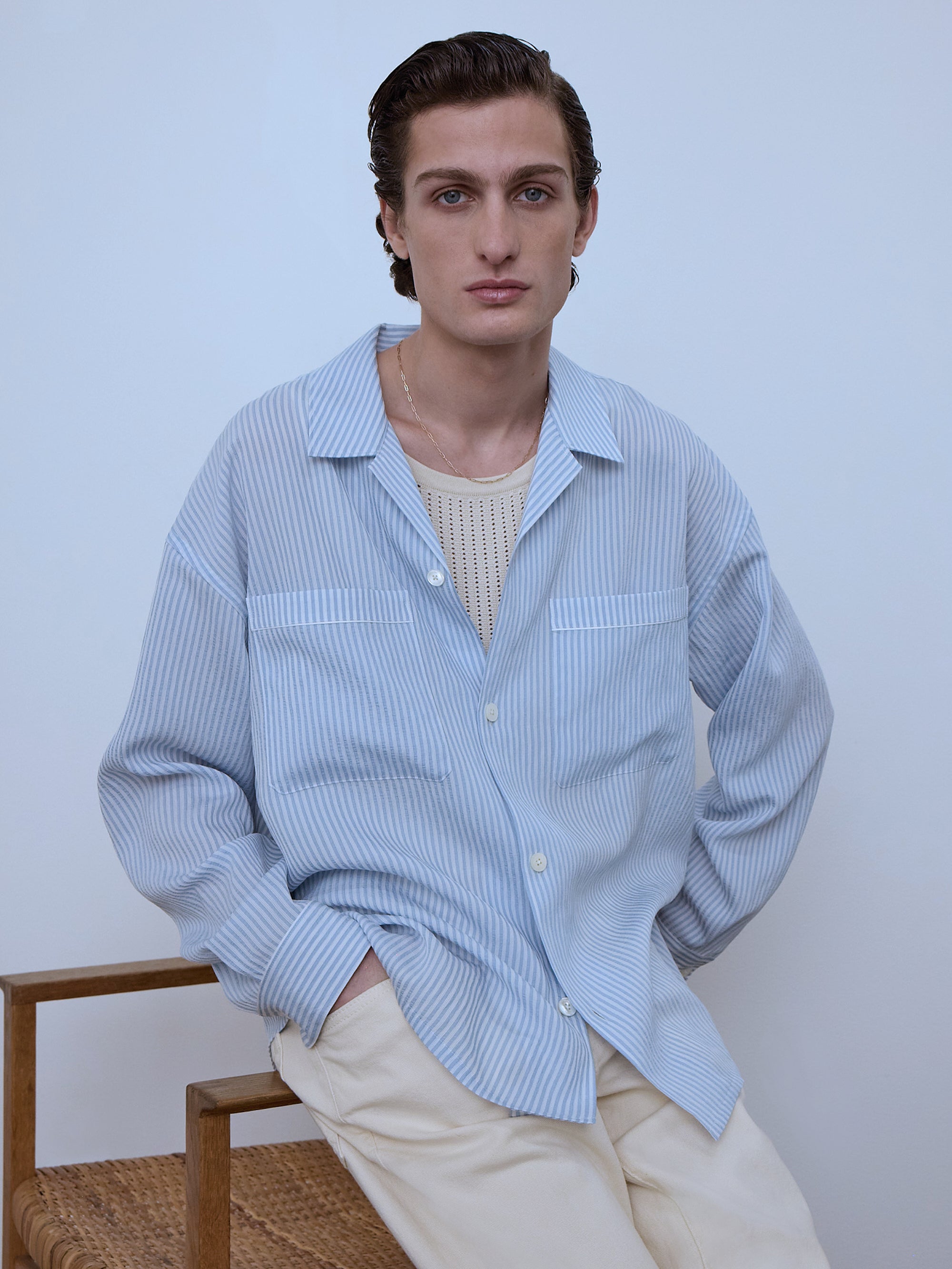 BLUE STRIPED SHIRT BLUE STRIPE – FRAME