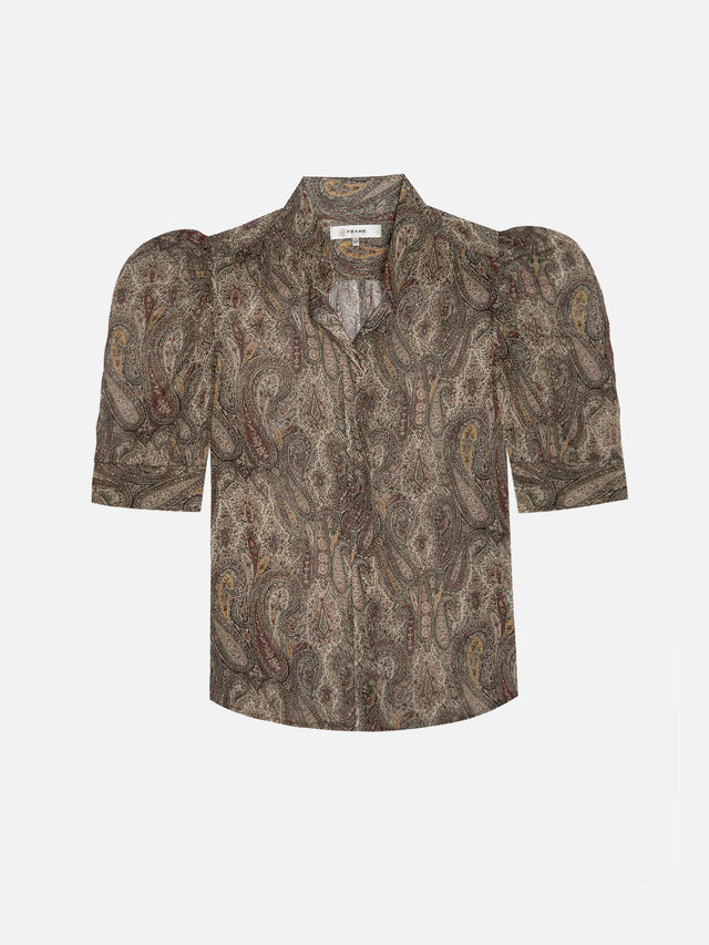 THE PAISLEY GILLIAN BLOUSE ECRU MULTI