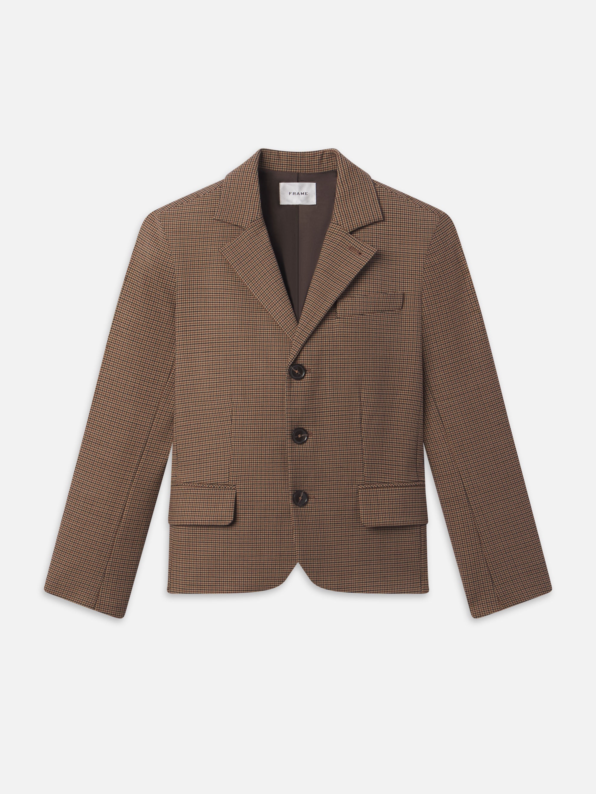THE PLAID SMART BLAZER BROWN MULTI