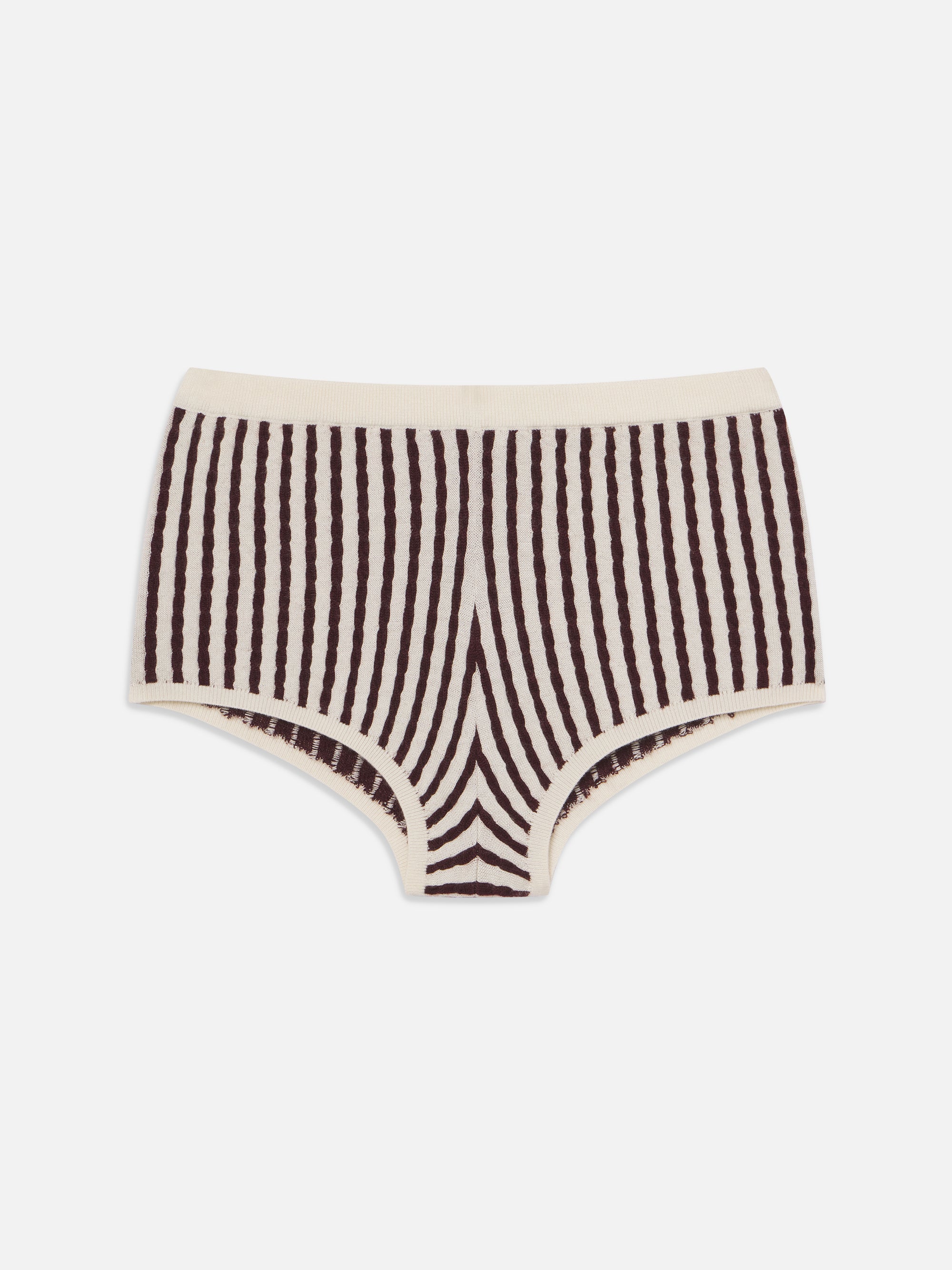 THE CABLE SHORTS BURGUNDY MULTI