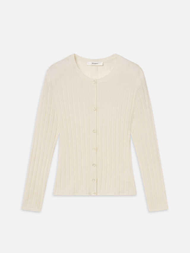 THE SILK CASHMERE CARDI CREAM