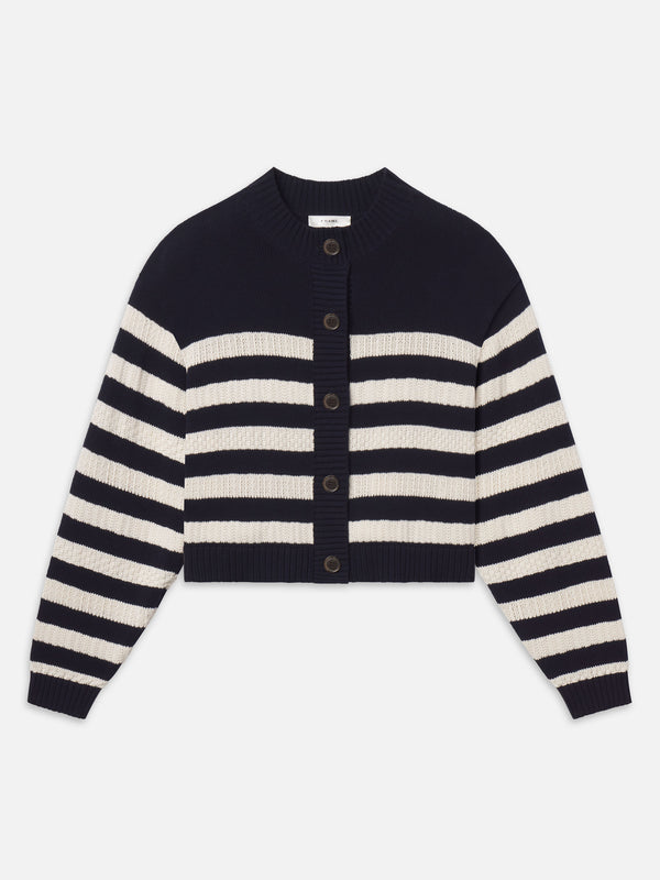 THE VARIATION FEMME CARDI NAVY MULTI