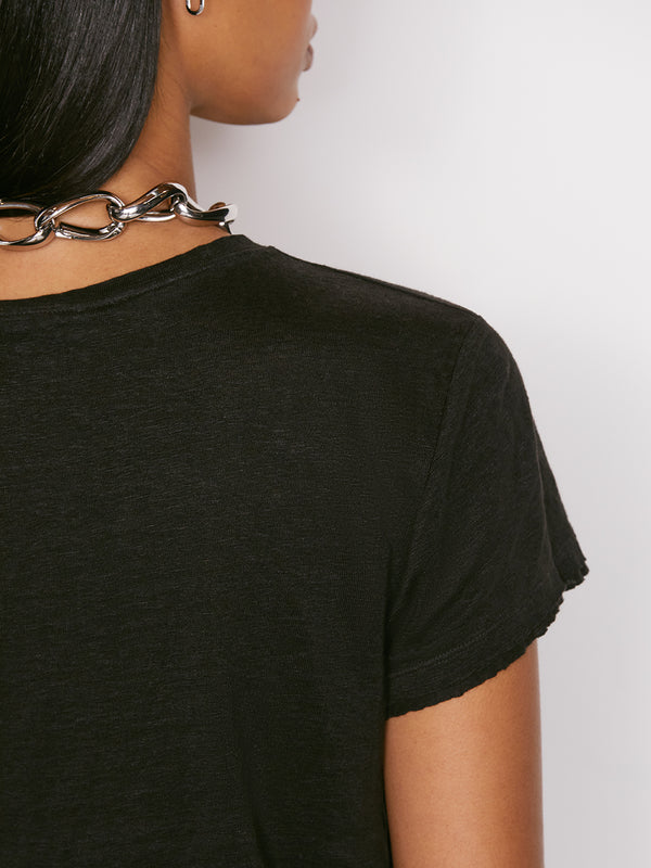 Easy True Tee in Noir – FRAME